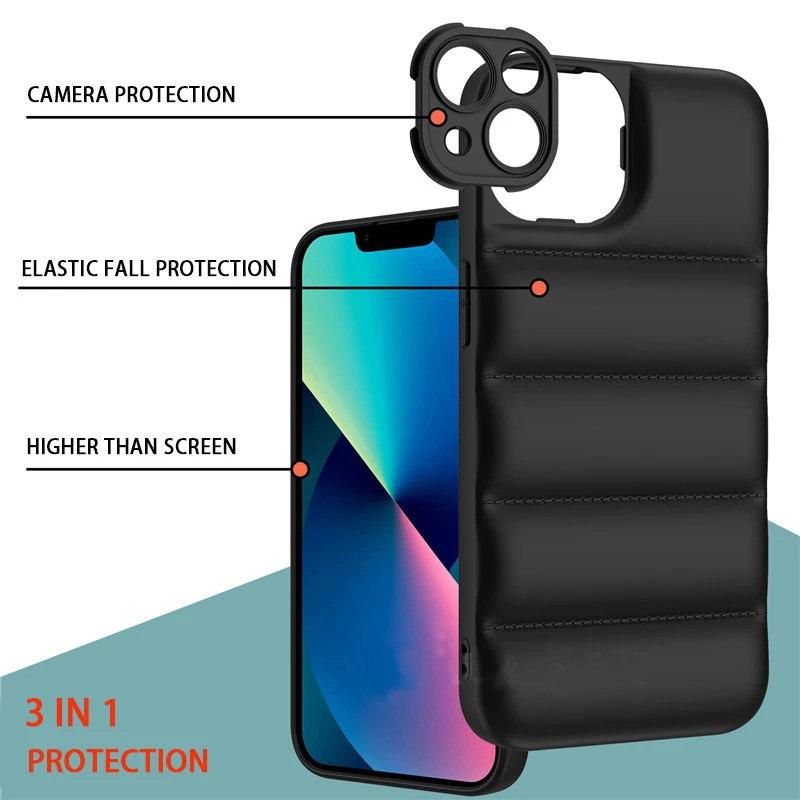 Cheap Luxury Down Jacket Phone Case For iPhone 14 13 Mini 12 11 Pro XS ...