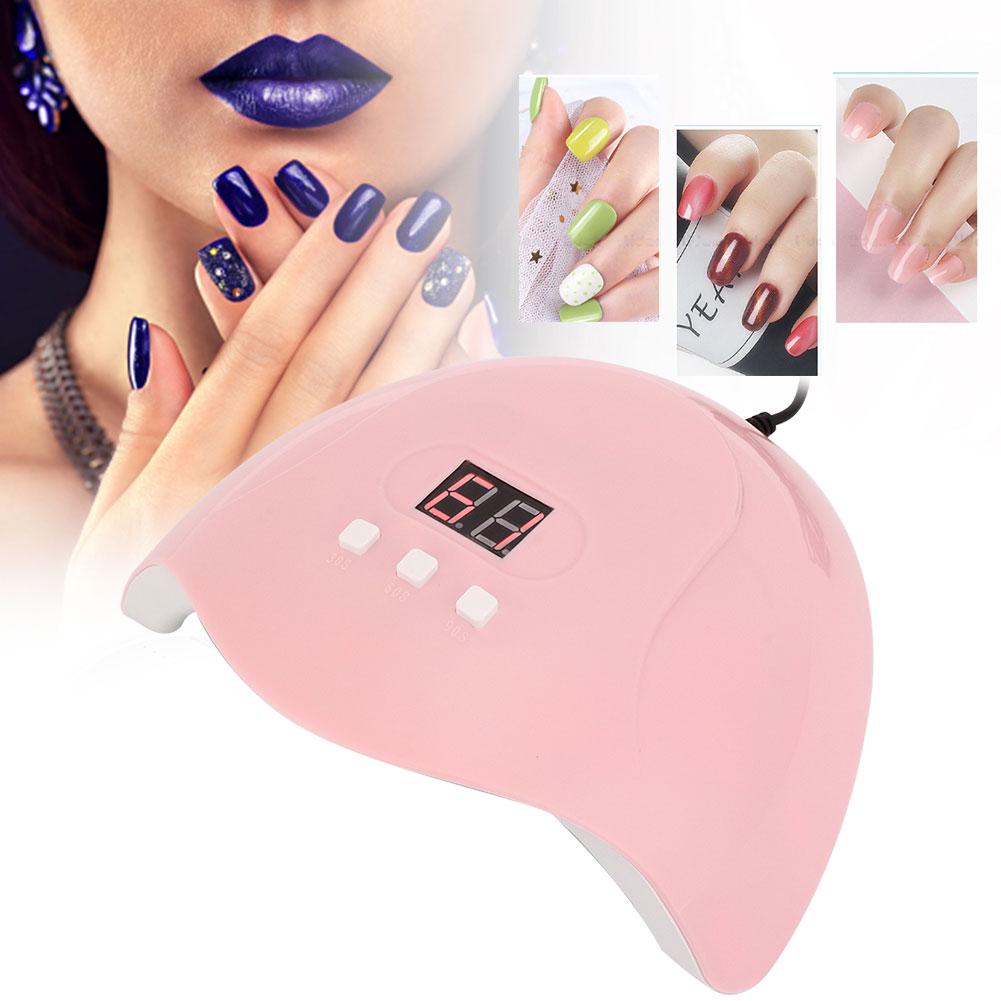 Buy 54W Nail Gel Curing Light USB Infrared Sensor LCD Digital Display ...