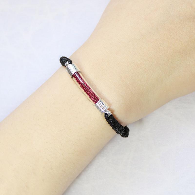 Buy 1PC Unisex Writing Name Pendant Glass Vial Bracelet Wirte On Rice ...