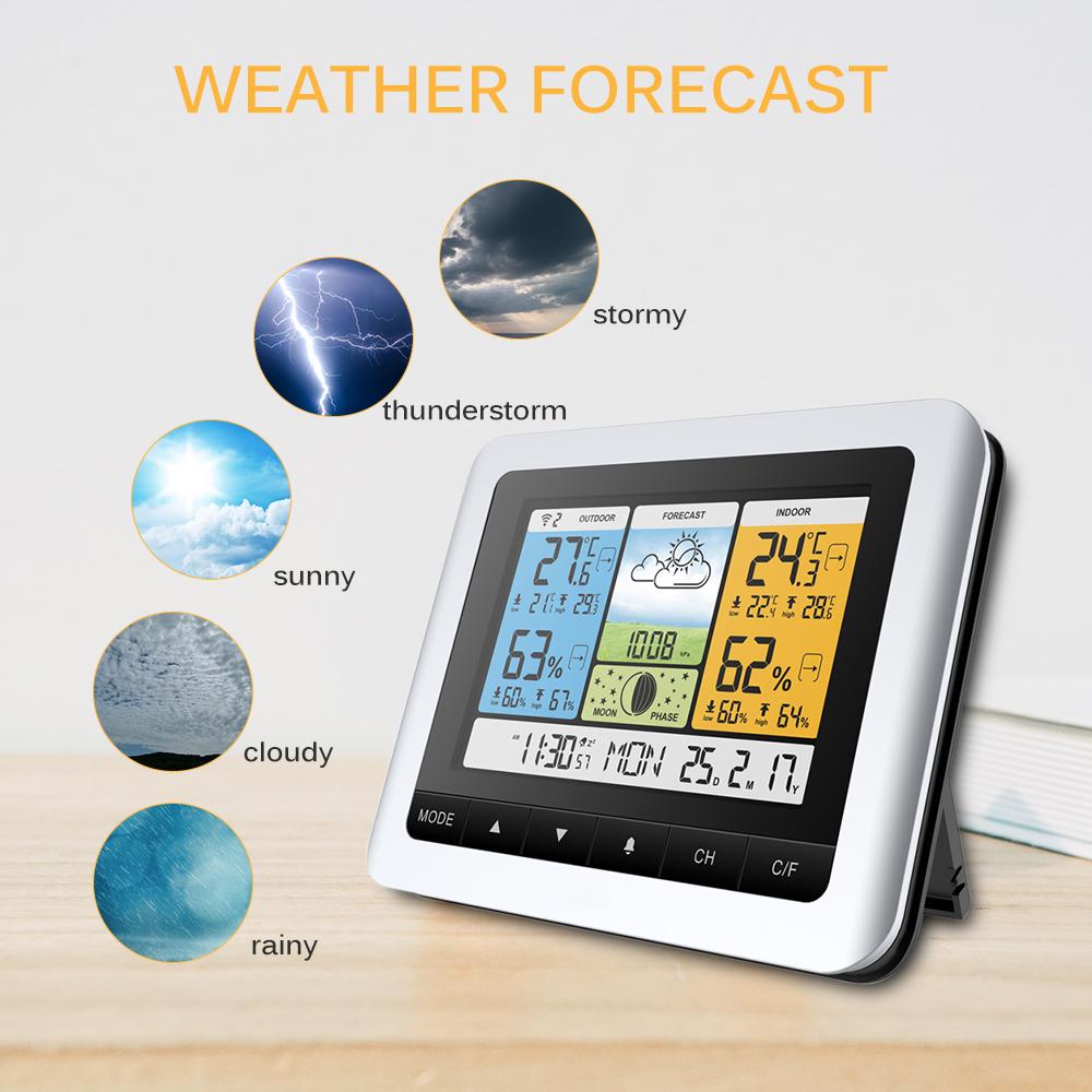 Buy Weather Station Barometer Thermometer Hygrometer Wireless Sensor ...