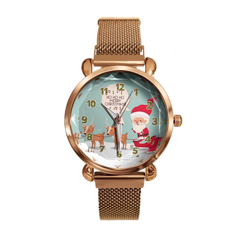 Cheap Lady Merry Christmas Quartz Watch Santa Claus Deer Fashion Alloy ...