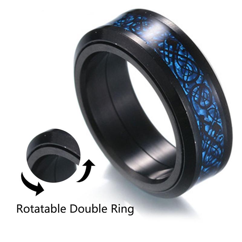 Rotatable Unisex Man Woman Men Ring Charm Gift for Party Boyfriend Male ...