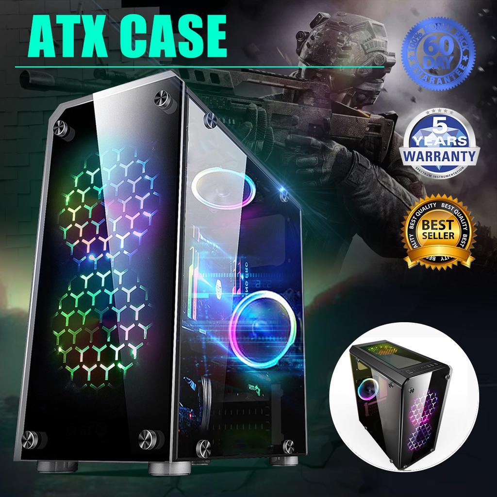 PC Gaming Case Clear Side Gaming USB 3.0 Micro ATX ITX PC Computer ...