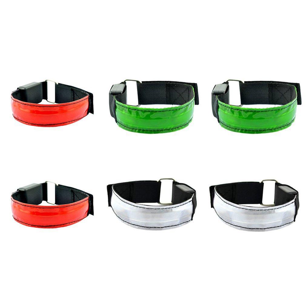 Buy Halloween Led Lattice Light Armband Reflective Led Armband Webbing ...