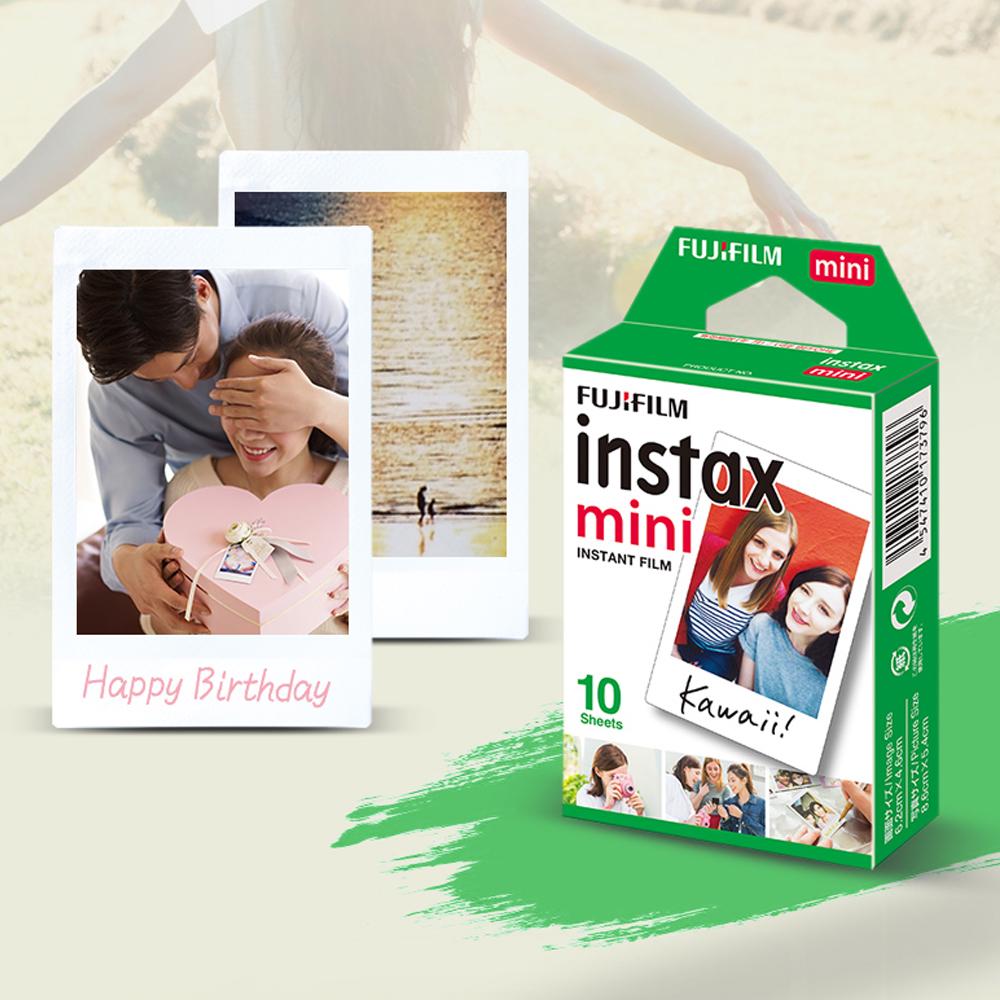 Fujifilm Instax Mini 10 Sheets White Film Photo Paper Snapshot Album ...