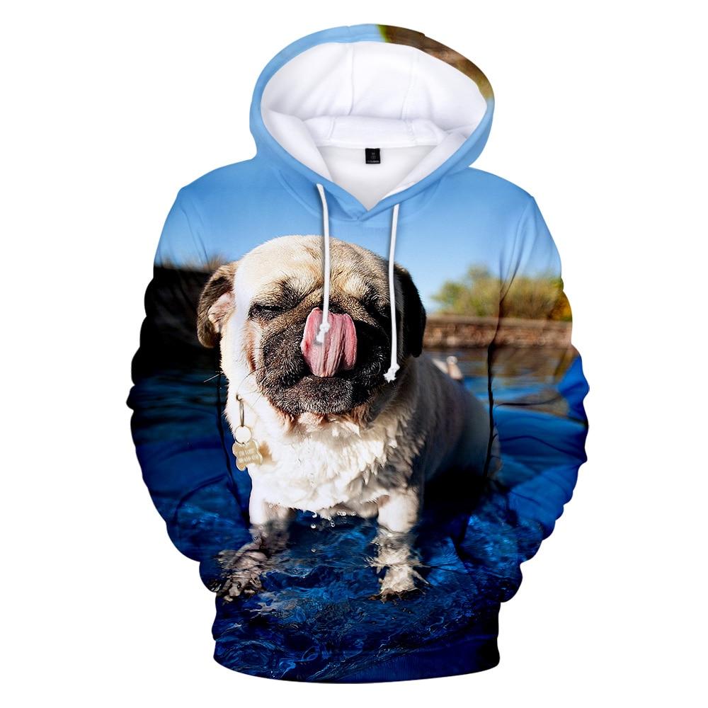 Cheap Fashion 3d Pug Hoodies Men Women Sweatshirts Harajuku Hoodie ...