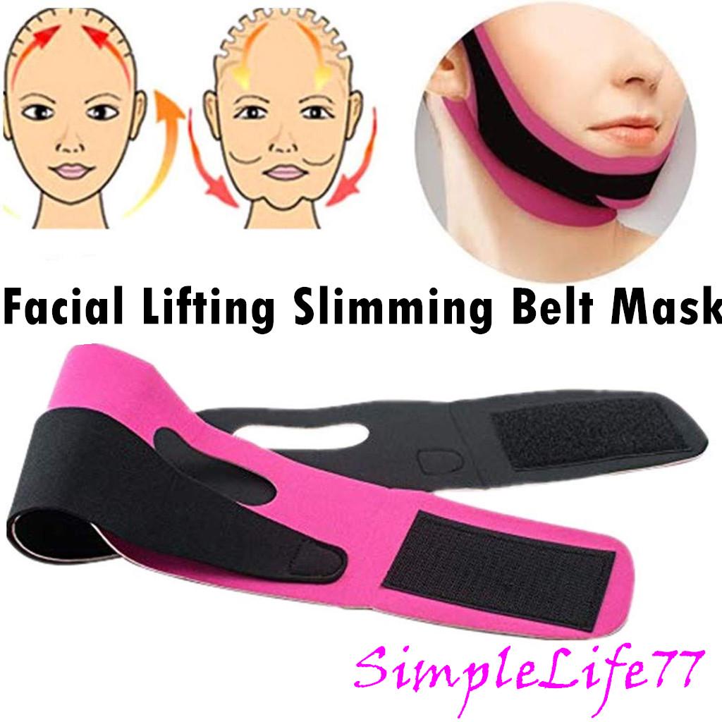 Facial Lifting Slimming Belt Mask Compression Chin Cheek Slim Lift Up ...