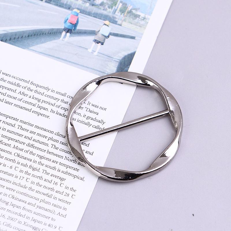 Buy Round Shape Elegant Tee Shirt Clips Scarf Buckles T Shirt Clip Ring ...
