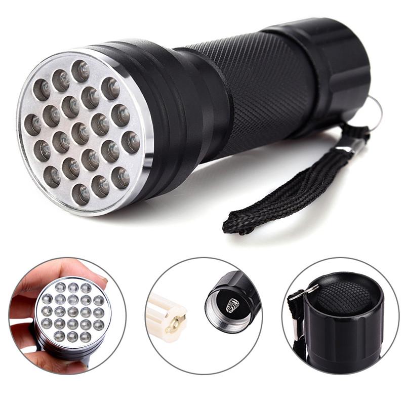 UV Flash Light 21LED Ultraviolet Scorpion Tracking Lamp Torch Outdoor ...