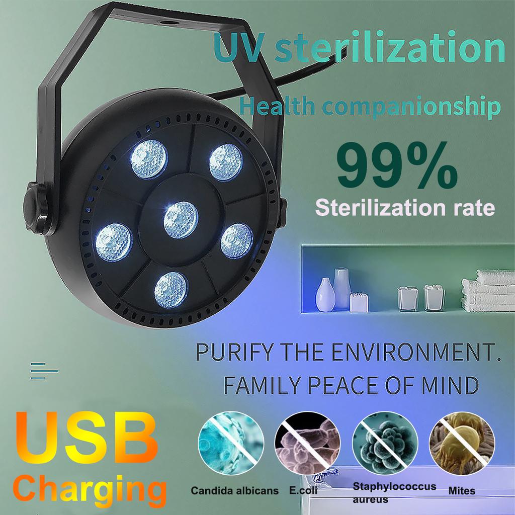 Buy 18W 6 LEDs Disinfection UV Lamp Home Living Room LED Ultraviolet ...