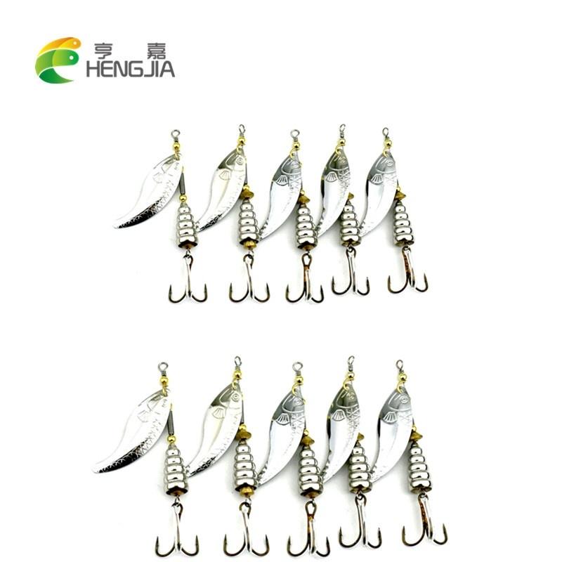 Buy 50pcs Silver Metal Spoon Lures Bass Lures SequinSpinner Artificial ...