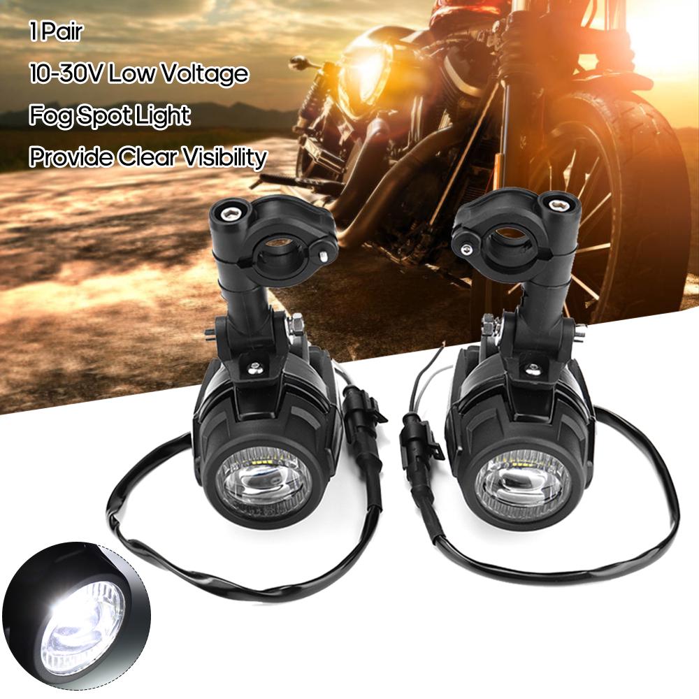10-30V 40W Motorcycle LED Auxiliary Fog Spot Light Safety Driving Lamp Compatible with BMWs ...