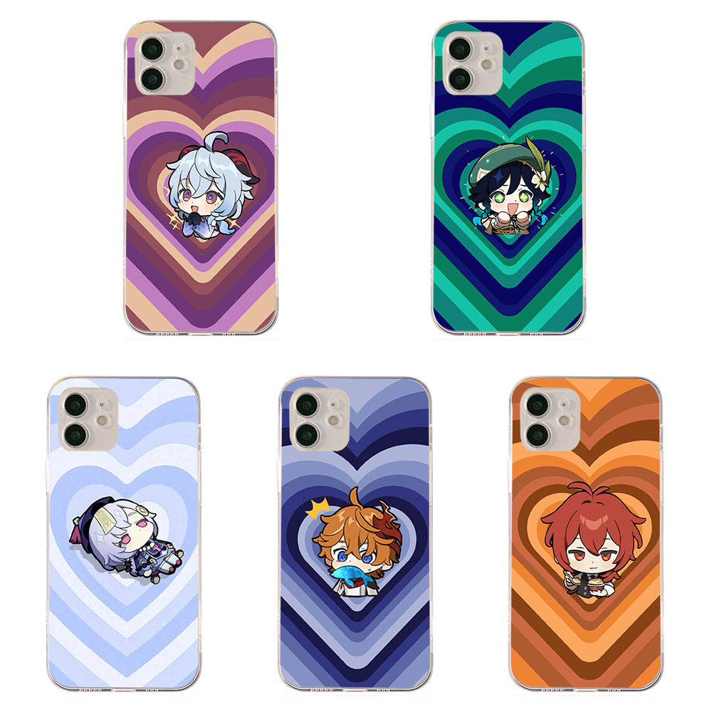 Buy KC-133 Genshin Impact TPU Case for iPhone 14 13 12 Xiaomi Redmi 9 ...
