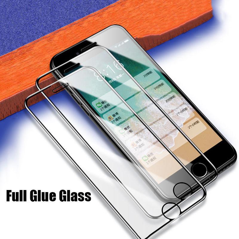 Cheap 9H Full Cover Tempered Glass For iPhone SE 2020 6S 7 8 Plus X XS ...