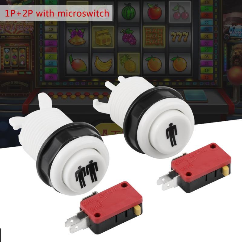 Buy Long Start Button DIY Kit 1P + 2P Player Push Button for Arcade ...