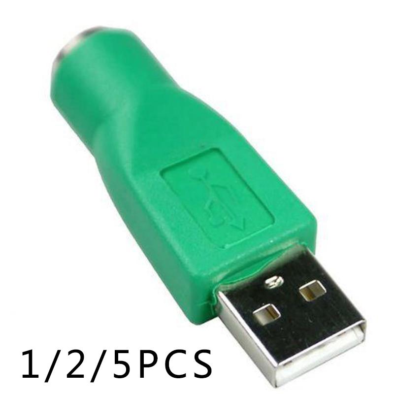 1/2/5pcs Female To USB Male Green Adapters Converter For Keyboard Mouse ...