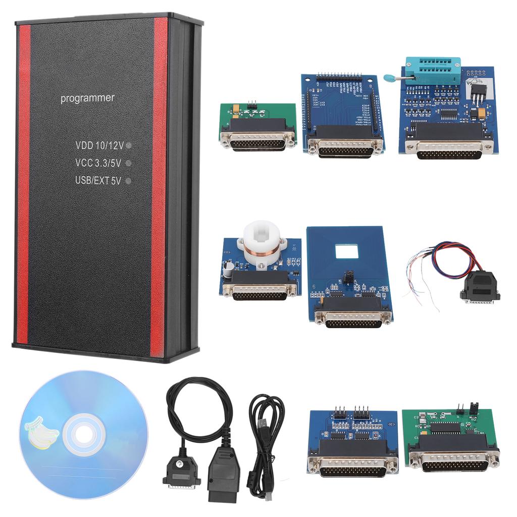 Buy 12PCS/Set Programmer Kit with Full Adapters for IPROG Pro 2019 V85 ...