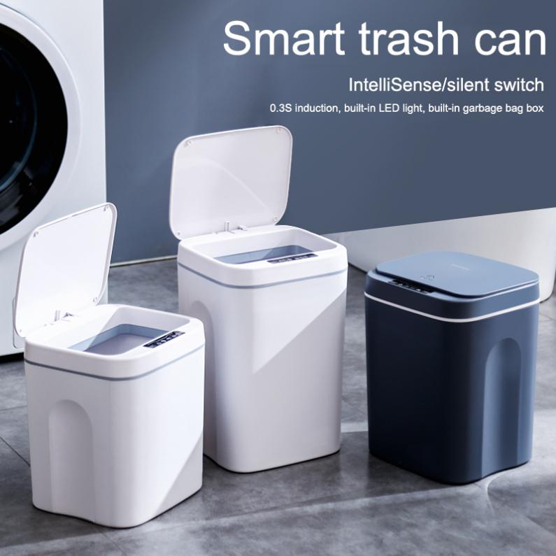 Cheap Gray ABS Chargeable Home Smart Trash Household Intelligent Trash ...