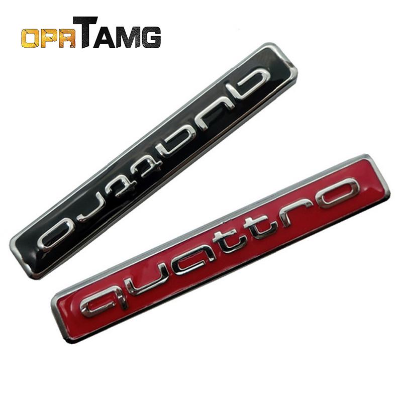 Buy Car Quattro Sticker Car 3D Sticker Accessories Car Labeling for A3 ...
