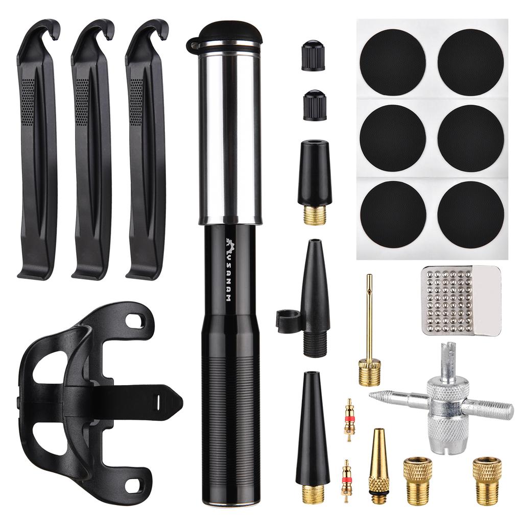 Buy Mini Bike Pump Bicycle Pump Portable Aluminum Alloy Bicycle Air ...