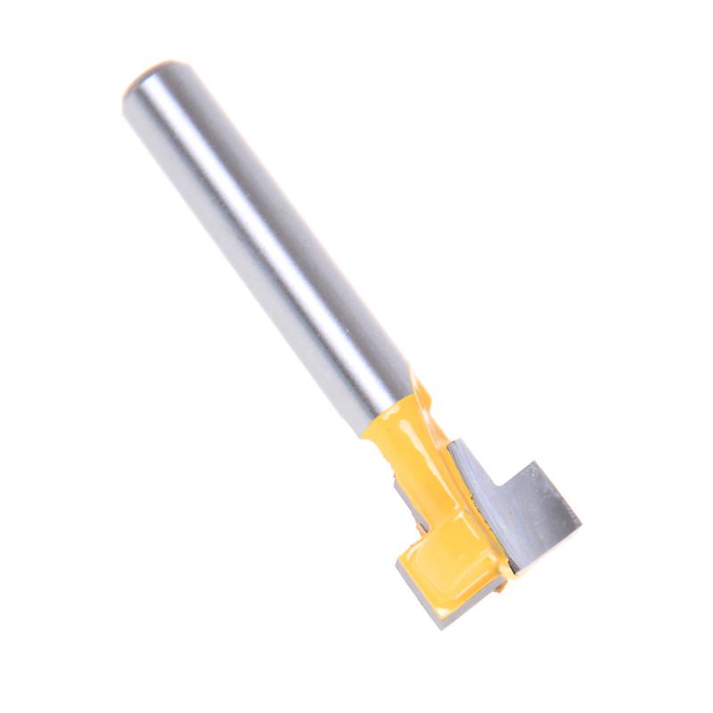 Buy 2Pcs 1/4'' Shank T-Slot Cutter Router Bit Set For 3/8'' & 1/2'' Hex ...