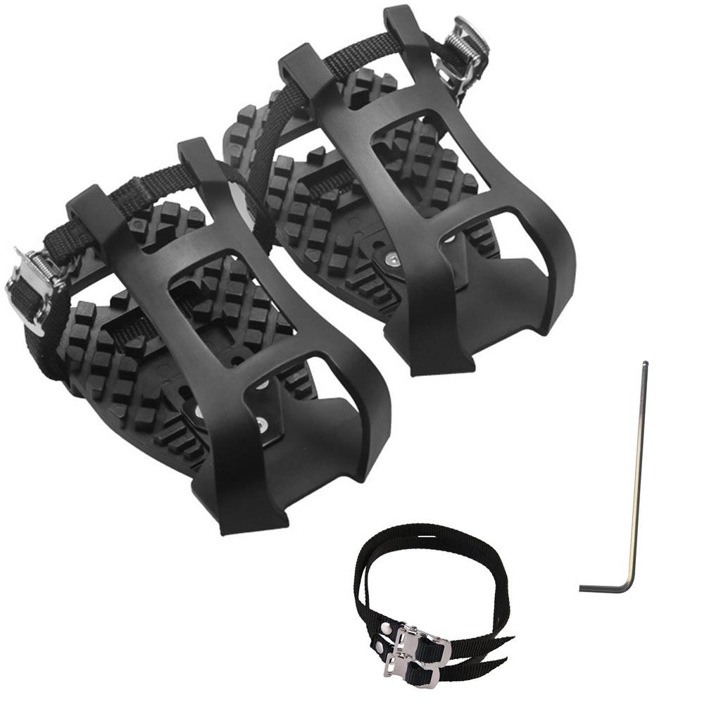 Buy Cycling Exercise Bicycle Pedals Toe Clips One Pair at affordable ...