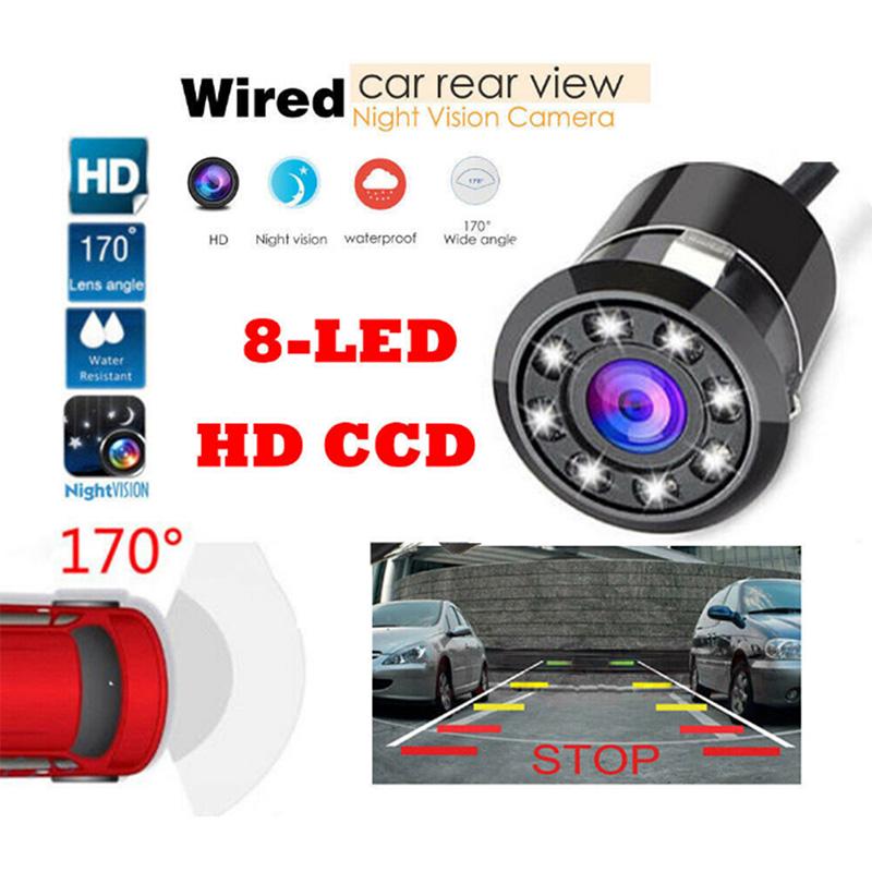 Buy Waterproof 8 Led Car Backup Rear View Reverse Parking Hd Camera ...