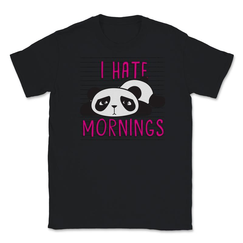 Buy Comfortable Cotton Tops For Adult t shirt i hate mornings cute ...