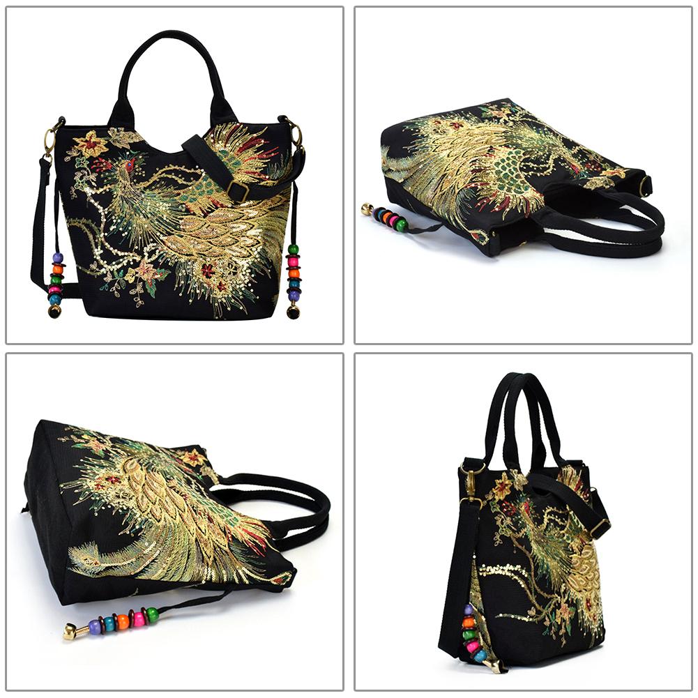 Етнічні жіночі сумки з вишивкою павичів. Ретро-сумки з бісеру купити ...