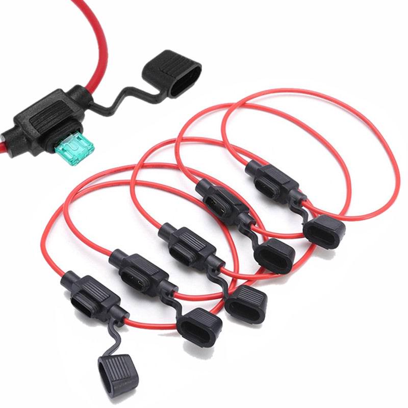 Buy 5pcs Durable Car Automotive Truck Waterproof Inline Fuse Standard ...