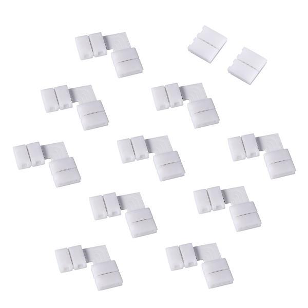 Buy 10pcs LED Light Strip Corner Connector L Shape Angle Corner ...