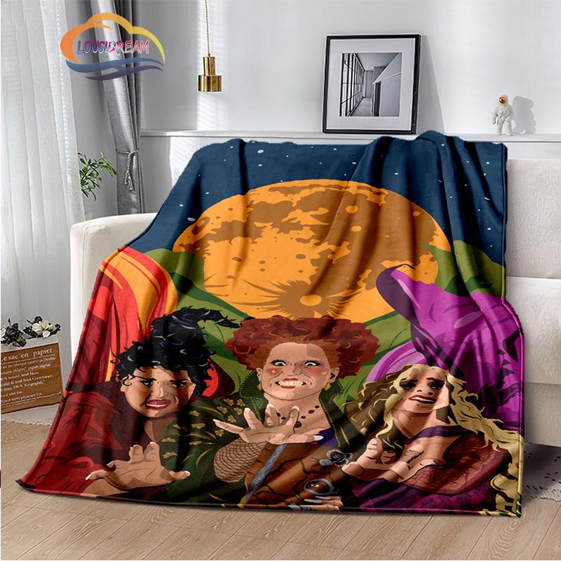 Halloween Hocus Pocus Blanket Little Girl Blanket Home Travel Blanket ...