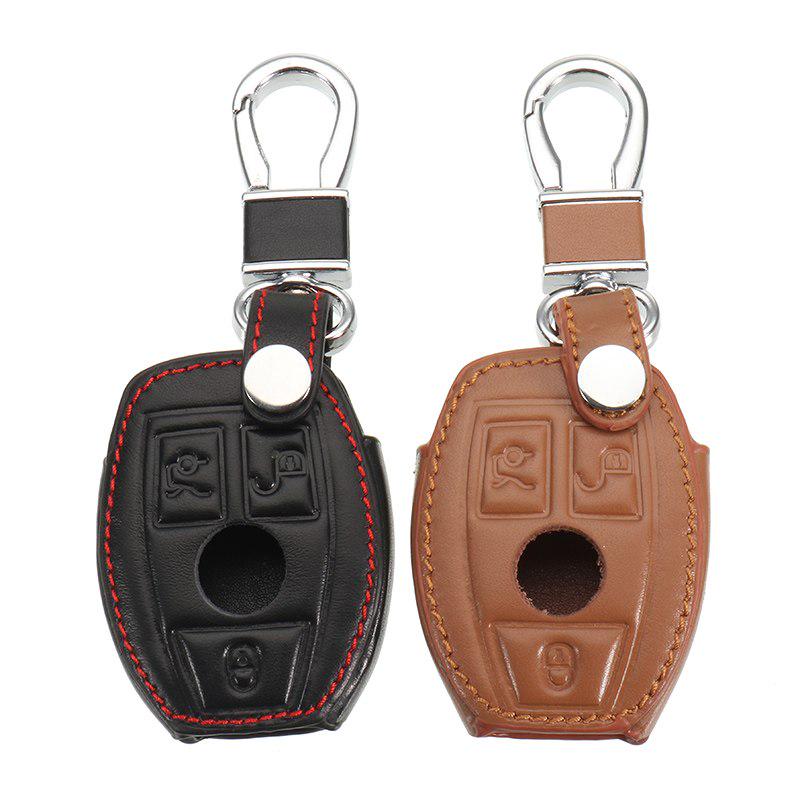 Buy Car Leather Key Case Cover Key Holder Cover For For Mercedes-Benz ...