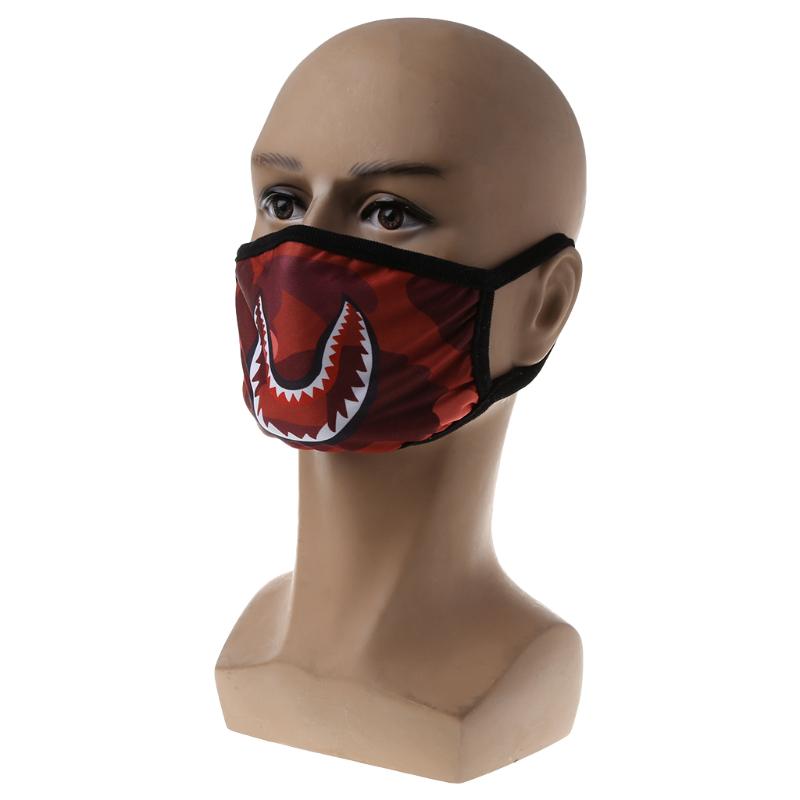 Buy Shark Mouth Anti-Fog Flu Face Masks Unisex Surgical Respirator ...