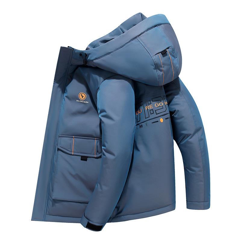 Buy Winter Cotton Jacket Hooded Down Cotton Jacket Men at affordable ...