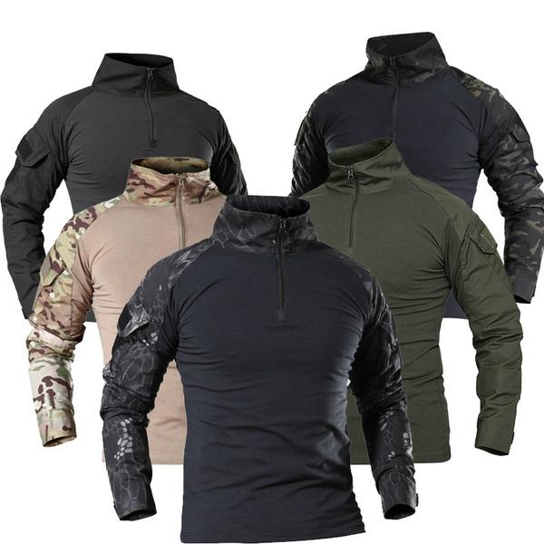 Buy AF Men Combat Shirt Military Army Shirts Outdoor Tactical T-shirt ...