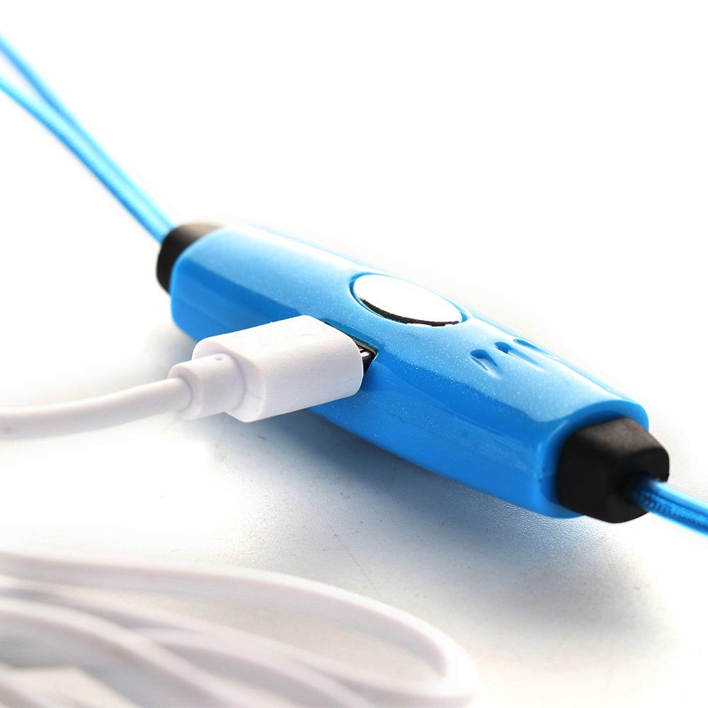 Buy LED Flash Earphone Streamer Cool Headset In-ear Noise Cancelling ...