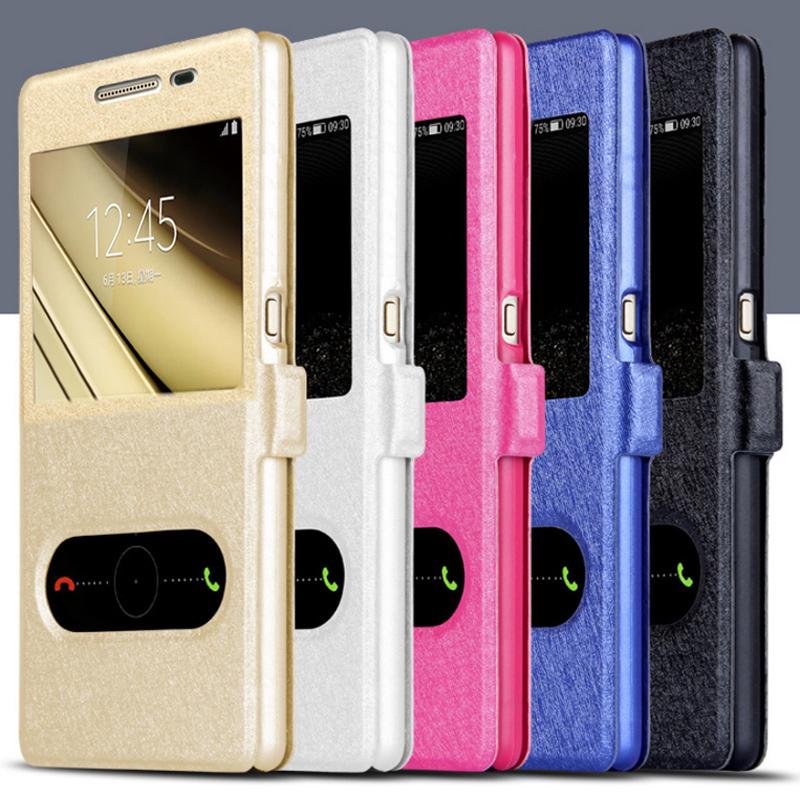Buy Open View Window Stand Design Silk Leather Phone Case Cover for LG ...