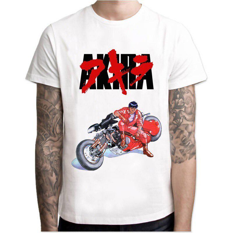 Buy Tokyo Street-mounted Motorcycle Japanese Anime Film T-shirt Summer ...