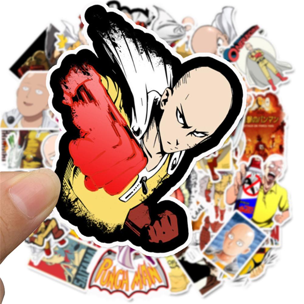 Satın alın 30/50Pcs Japanese Anime ONE PUNCH-MAN Stickers For Car ...