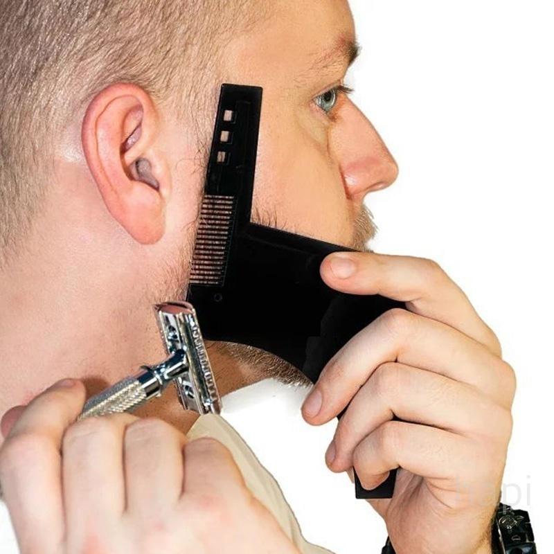 Buy 1 PCS Men's Beard Care Tools Shave Template Caliper Beard Care Comb ...