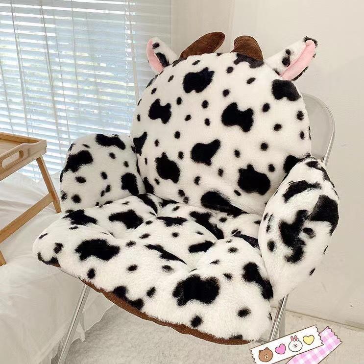 Buy Cushion Cow Soft Chair with Backrest Waist Pillows Bedroom Living ...