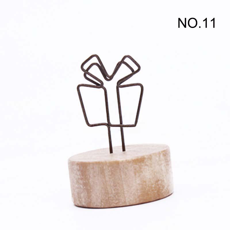 Buy Creative Memo Round Wooden Table Clip Photo Pendant Picture Card ...
