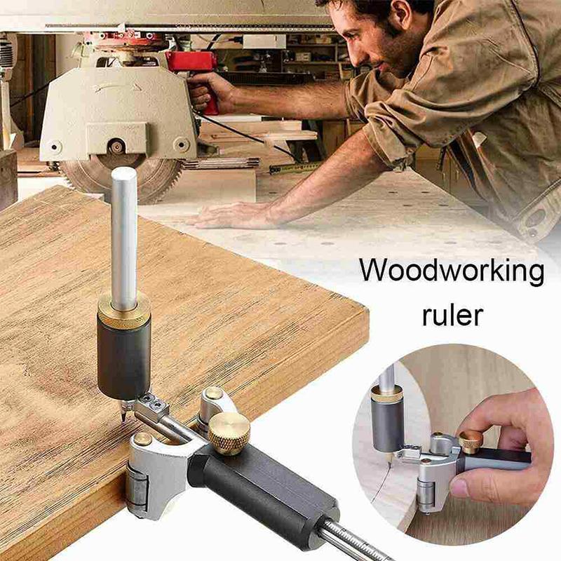 Buy Maijiabao Woodworking Linear Arc Dual-purpose Scriber Draw Circle ...