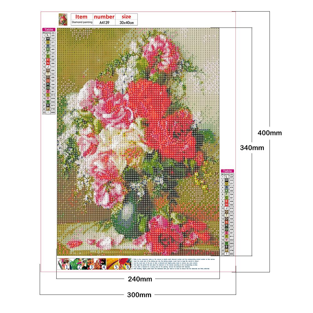 Cheap Full Round Drill Diamond Painting Bouquet Mosaic Rhinestone ...