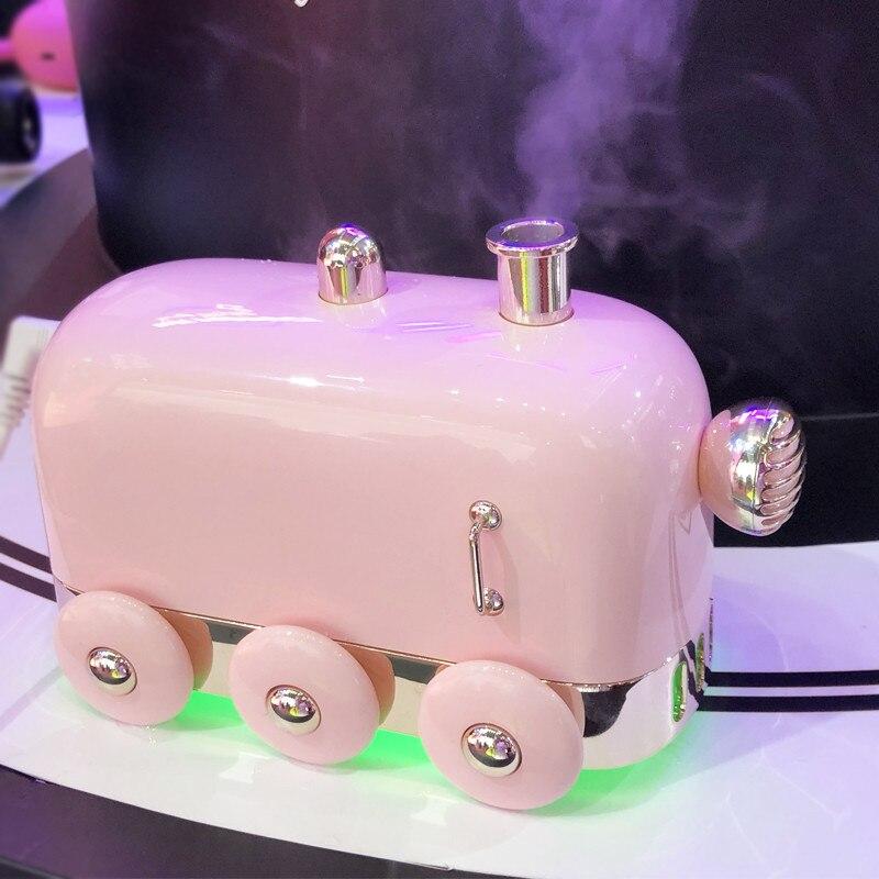 Buy 300ml Ultrasonic Humidifier Retro Mini Train USB Aroma Air Diffuser ...