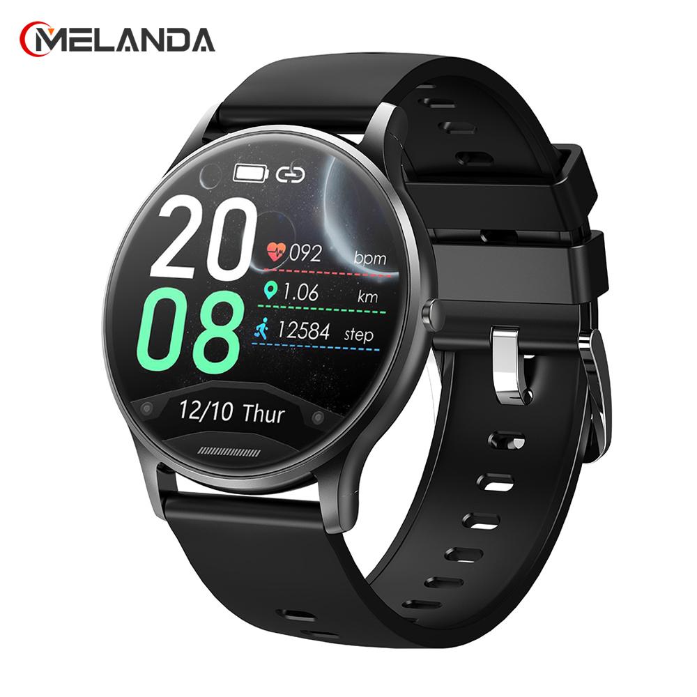 Buy MELANDA New HD Full Touch Screen Smart Watch Women Waterproof ...