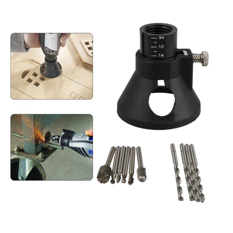 Buy Dremel Rotary Multi Tool Cutting Guide HSS Router Drill Bits Set ...