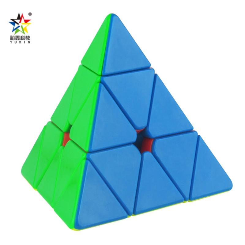 Buy Yuxin Speed Cube 3x3x3 Stickerless Frosted Triangular Puzzle Magic ...