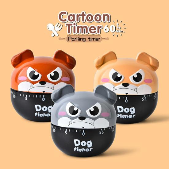 Buy Cartoon TimeS Management Wind Up 60 Minutes Dog Timer Kitchen Timer ...